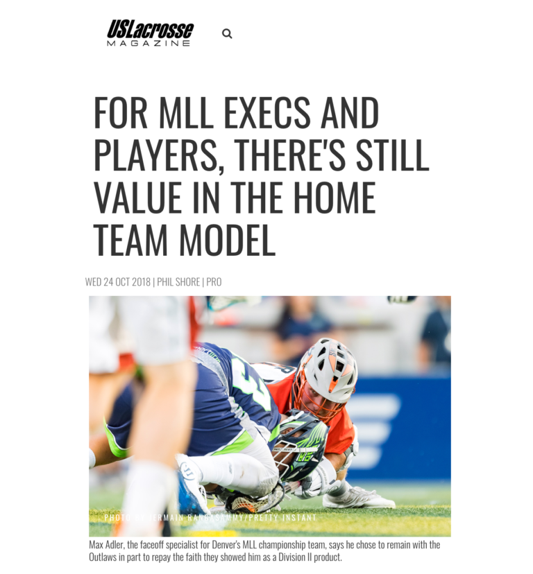 US Lacrosse Magazine – “For MLL Execs and Players, There's Still Value ...